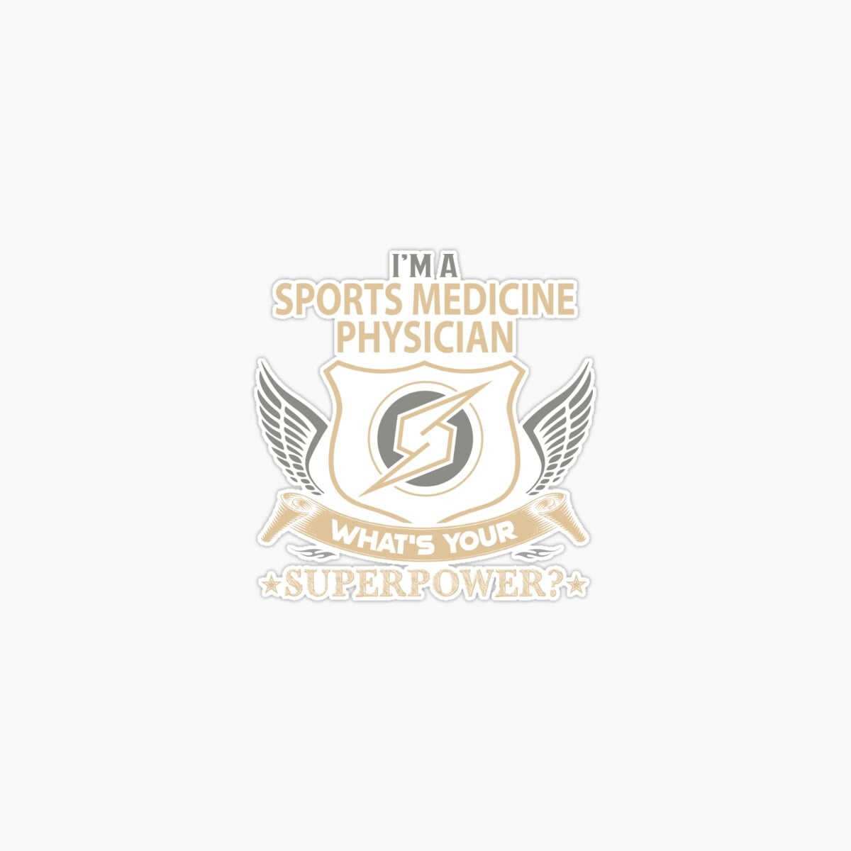 DOPASTICKER Sports Medicine Physician Sticker, What Is Your Superpower ...