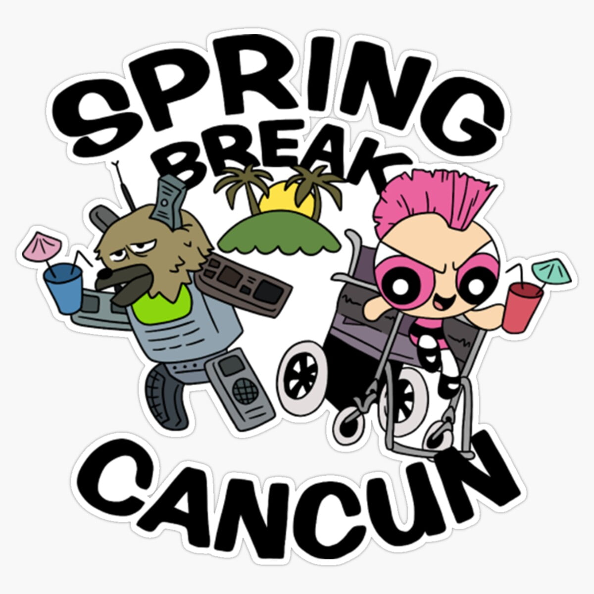 DOPASTICKER Spring Break Sticker, Phone Sticker Car Stickers, Birthday ...