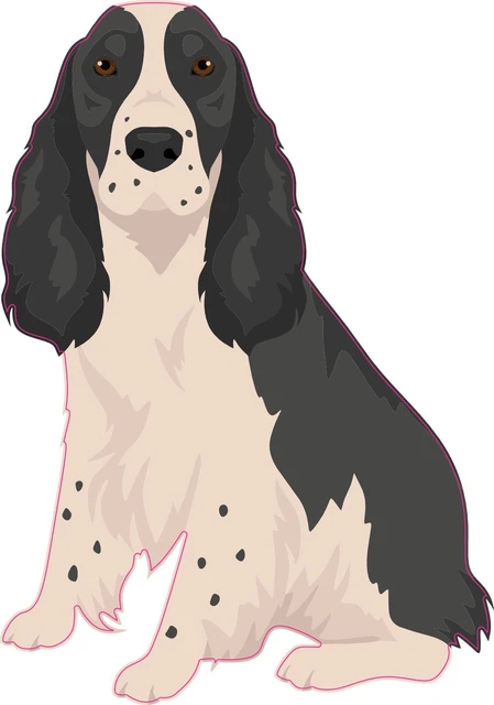 DOPASTICKER Springer Spaniel Dog Sticker Phone Sticker, Latop Sticker ...