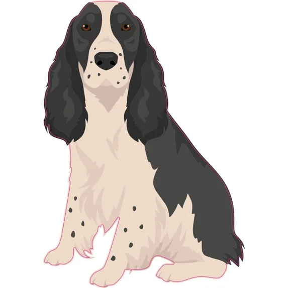 DOPASTICKER Springer Spaniel Dog Sticker Phone Sticker, Latop Sticker ...