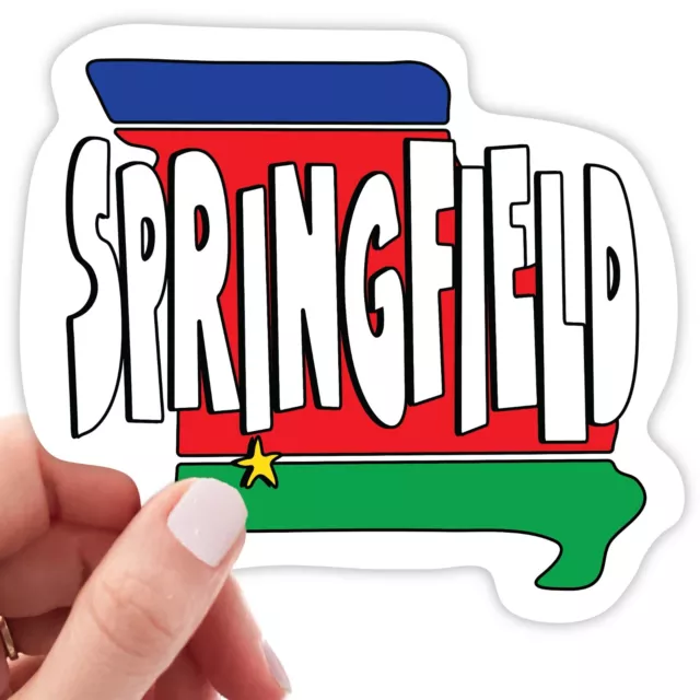 DOPASTICKER Springfield Mo Sticker, Missouri Laptop Decal Phone Decal ...