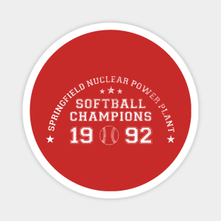 DOPASTICKER Springfield Nuclear Power Plant Softball Champs (White ...