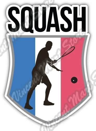 DOPASTICKER Squash Racket Sport Game Ball Tennis Car Sticker Decal ...