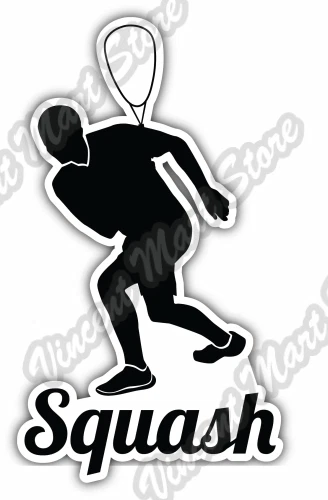 DOPASTICKER Squash Racket Sport Game Tennis Car Sticker Decal Phone ...