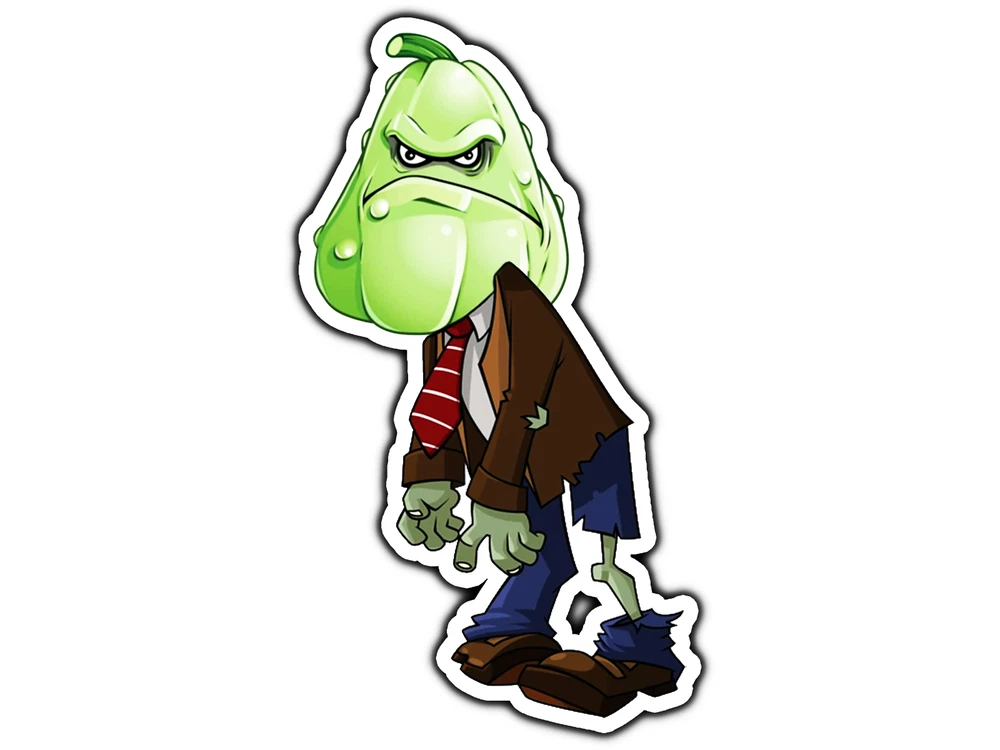 DOPASTICKER Squash Zombie Sticker Decal Phone Decal Water Bottle ...