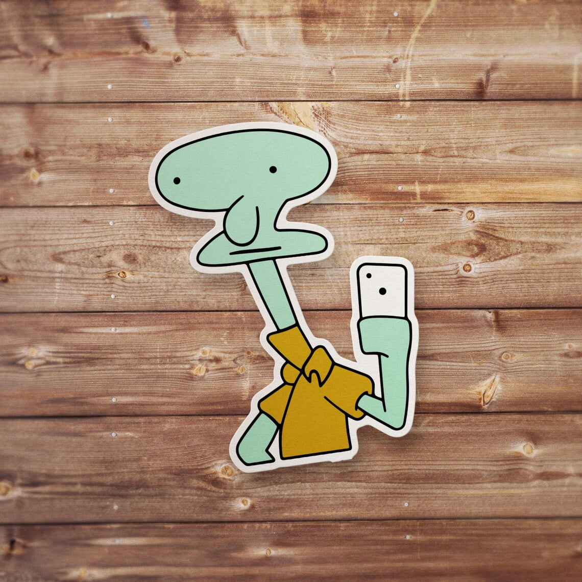 DOPASTICKER Squid Selfie Sticker For, Cars, Laptops, Tumblers ...