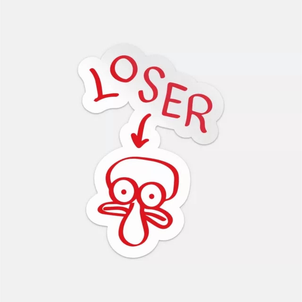 DOPASTICKER Squidward Loser Sticker Decal Phone Decal Water Bottle ...