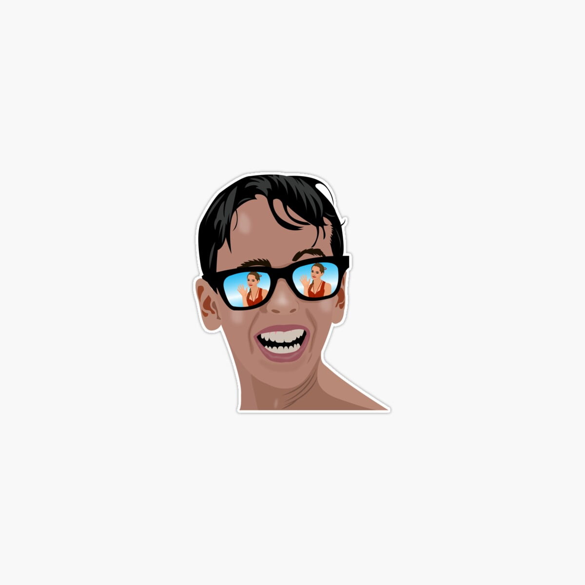 DOPASTICKER Squints Loves Wendy Sticker, Phone Sticker Water Bottle ...