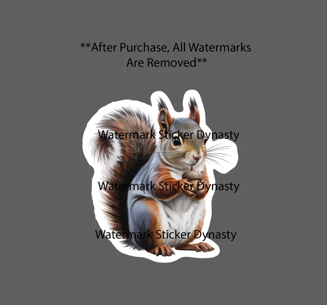 DOPASTICKER Squirrel Sticker Abert'S Animal Nature Wild Sticker Phone ...