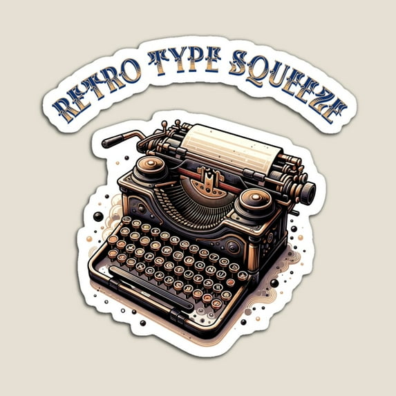 DOPASTICKER Squished, Retro Type Squeeze Sticker, 4267 Phone Sticker ...