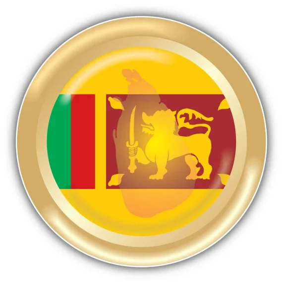 DOPASTICKER Sri Lanka Map Flag Gold Medal Sticker Decal Phone Decal ...