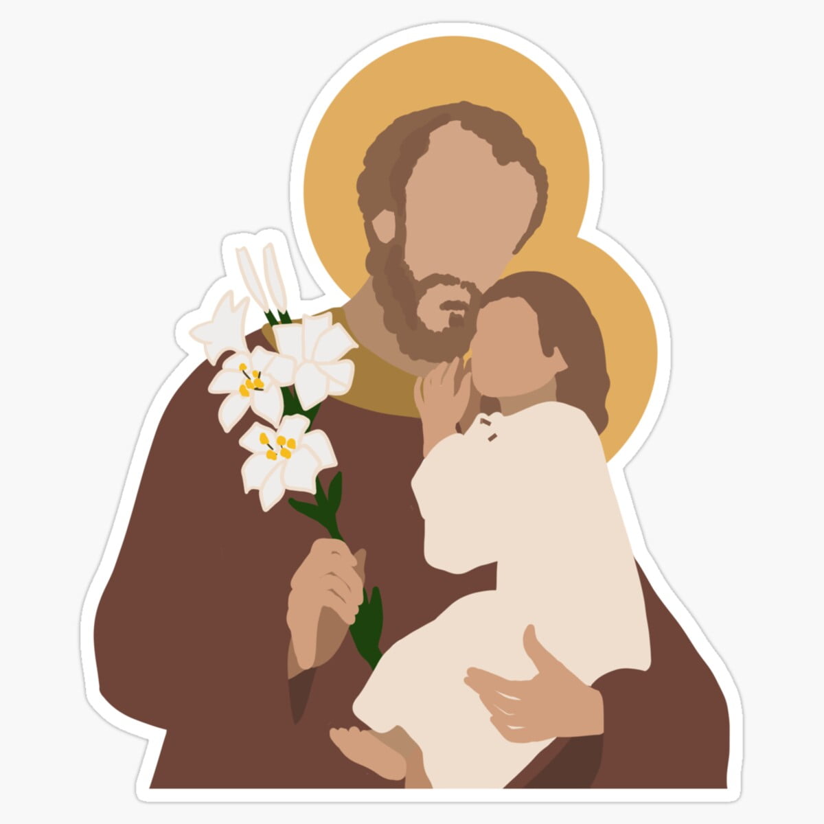 DOPASTICKER St. Joseph Sticker, Phone Sticker Car Stickers, Birthday ...