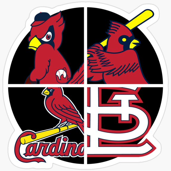 DOPASTICKER St. Louis Baseball Quad Perfect Gift Everyone Phone Decal ...