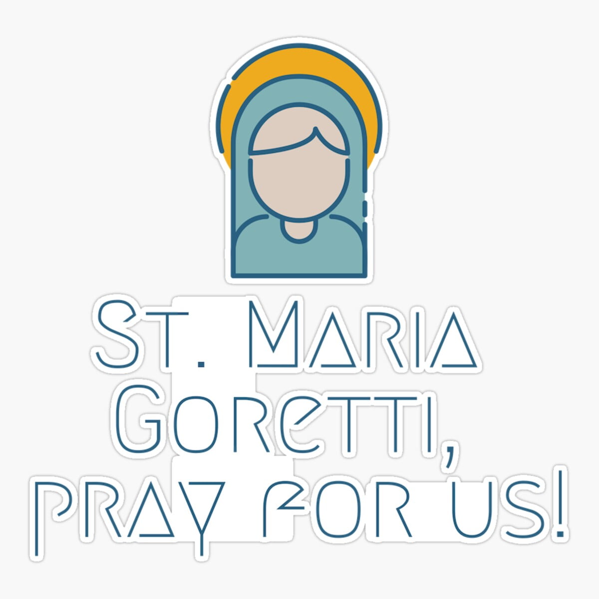 DOPASTICKER St Maria Goretti Sticker, Phone Sticker Car Stickers ...