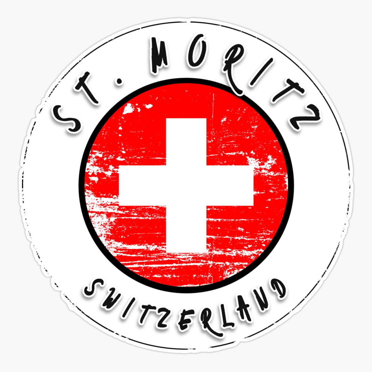 DOPASTICKER St. Moritz Switzerland Sticker, Phone Sticker Car Sticker ...