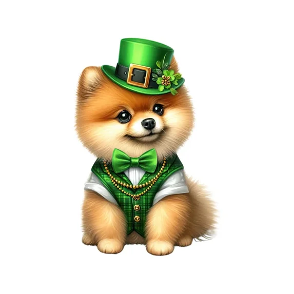 DOPASTICKER St Patrick'S Day Dog Car Sticker Dogs Sticker Phone Sticker ...