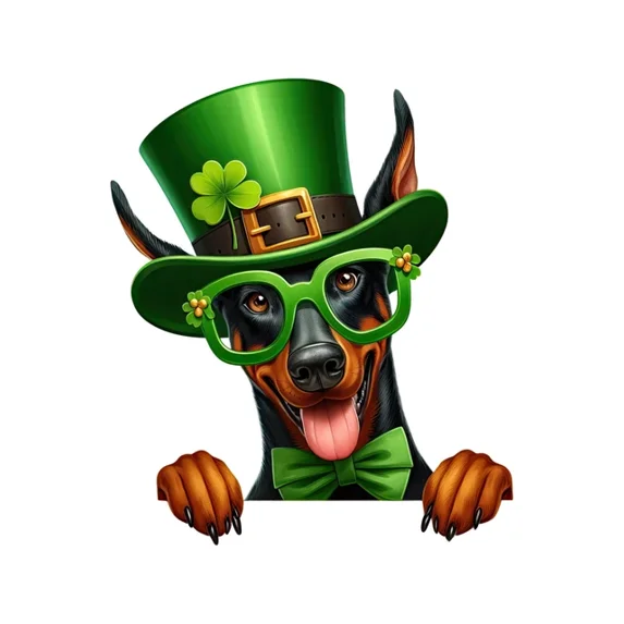 DOPASTICKER St Patrick'S Day Dog Car Sticker Dogs Sticker Phone Sticker ...