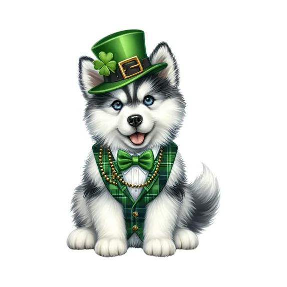 DOPASTICKER St Patrick'S Day Dog Car Sticker Dogs Sticker Phone Sticker ...