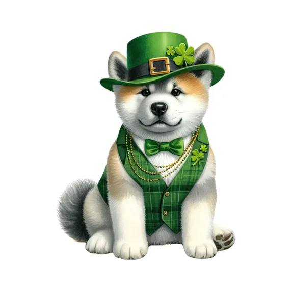 DOPASTICKER St Patrick'S Day Dog Car Sticker Dogs Sticker Phone Sticker ...
