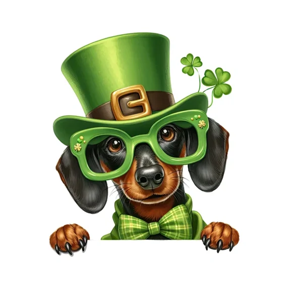 DOPASTICKER St Patrick'S Day Dog Car Sticker Dogs Sticker Phone Sticker ...