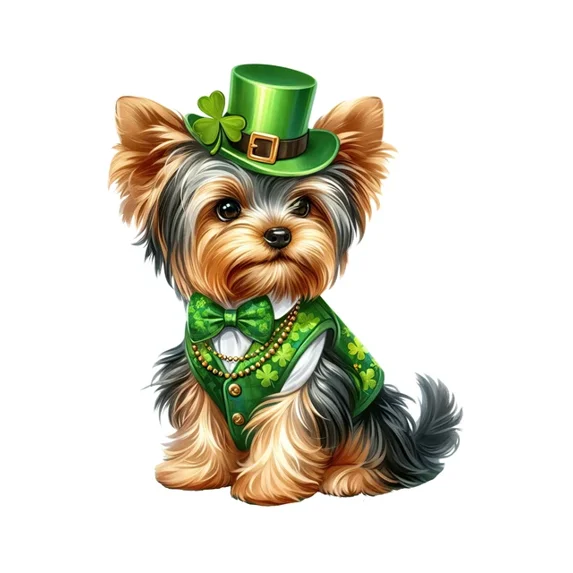 DOPASTICKER St Patrick'S Day Dog Car Sticker Dogs Sticker Phone Sticker ...