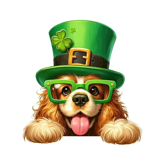 DOPASTICKER St Patrick'S Day Dog Car Sticker Dogs Sticker Phone Sticker ...