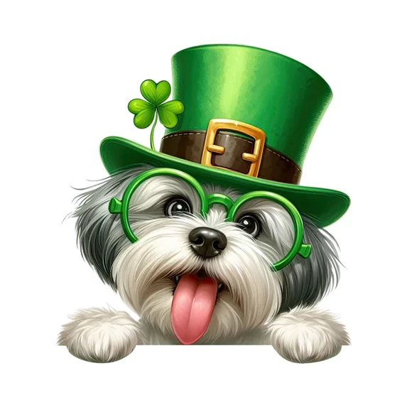 DOPASTICKER St Patrick'S Day Dog Car Sticker Dogs Sticker Phone Sticker ...