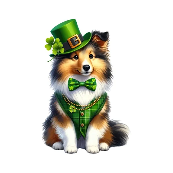DOPASTICKER St Patrick'S Day Dog Car Sticker Dogs Sticker Phone Sticker ...