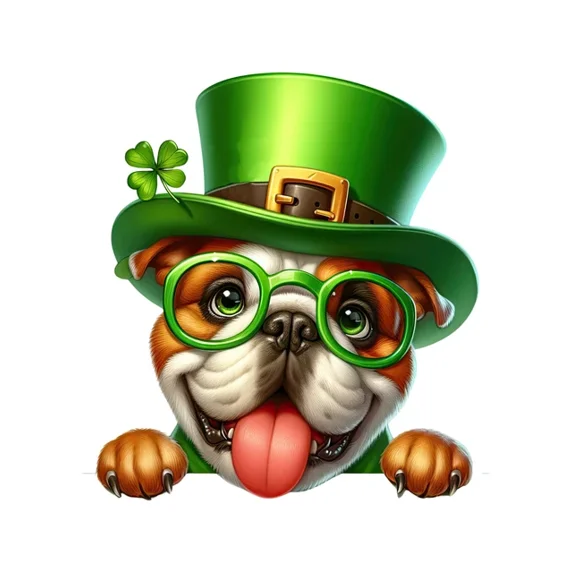 DOPASTICKER St Patrick'S Day Dog Car Sticker Dogs Sticker Phone Sticker ...