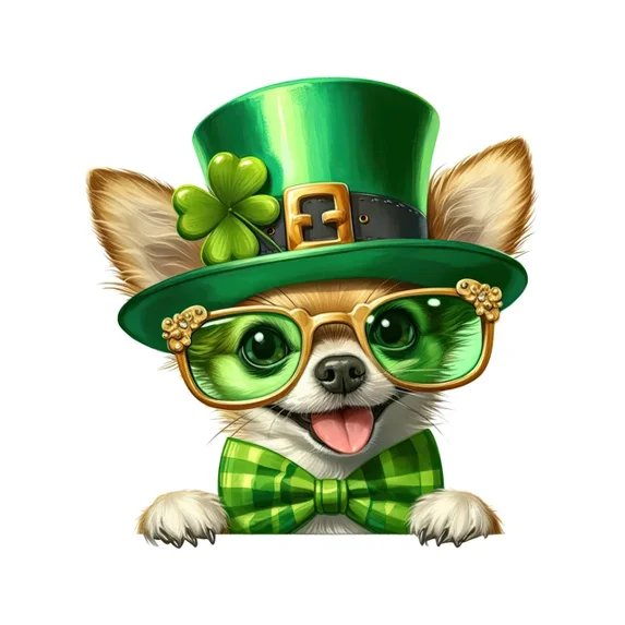 DOPASTICKER St Patrick'S Day Dog Car Sticker Dogs Sticker Phone Sticker ...