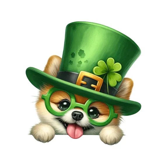 DOPASTICKER St Patrick'S Day Dog Car Sticker Dogs Sticker Phone Sticker ...