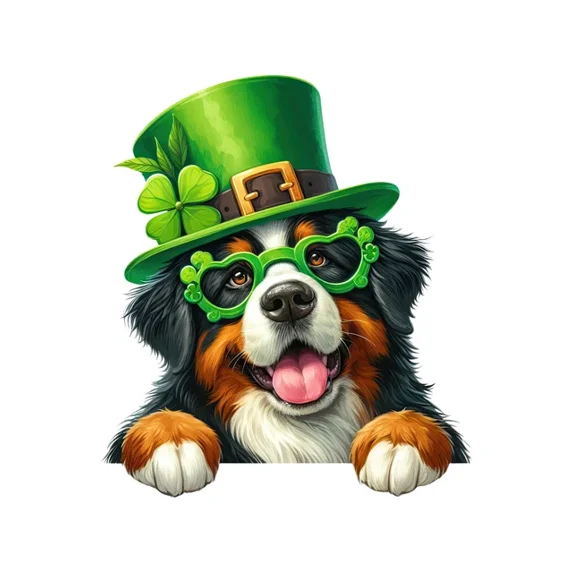 DOPASTICKER St Patrick'S Day Dog Car Sticker Dogs Sticker Phone Sticker ...