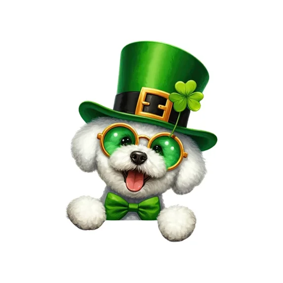 DOPASTICKER St Patrick'S Day Dog Car Sticker Dogs Sticker Phone Sticker ...