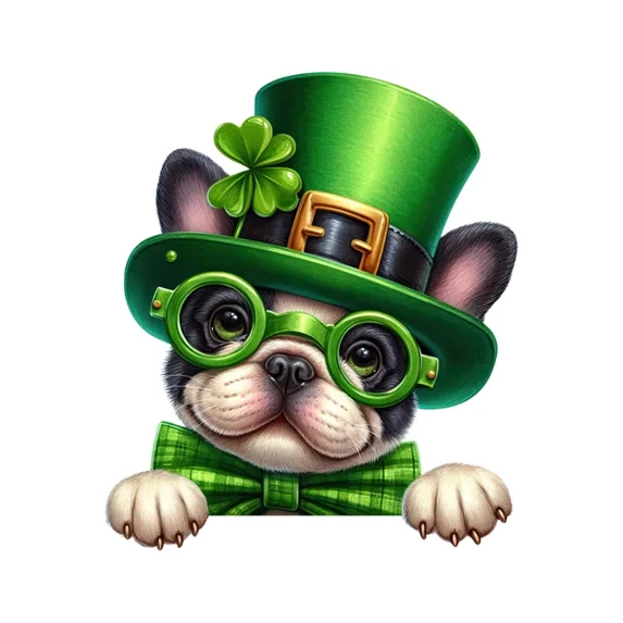DOPASTICKER St Patrick'S Day Dog Car Sticker Dogs Sticker Phone Sticker ...