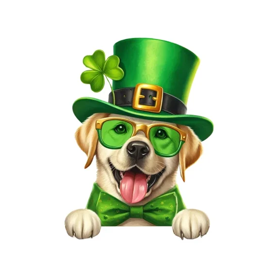 DOPASTICKER St Patrick'S Day Dog Car Sticker Dogs Sticker Phone Sticker ...