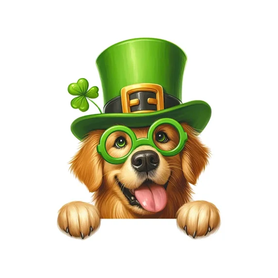 DOPASTICKER St Patrick'S Day Dog Car Sticker Dogs Sticker Phone Sticker ...