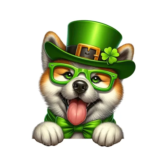 DOPASTICKER St Patrick'S Day Dog Car Sticker Dogs Sticker Phone Sticker ...