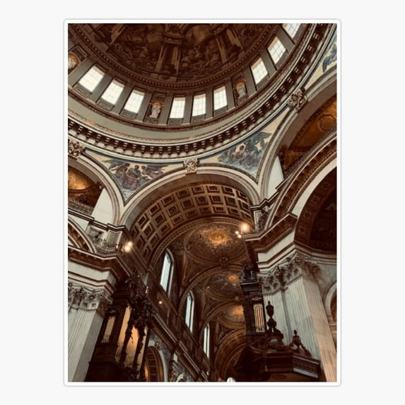 DOPASTICKER St Paul'S Cathedral Sticker, Phone Sticker Water Bottle ...