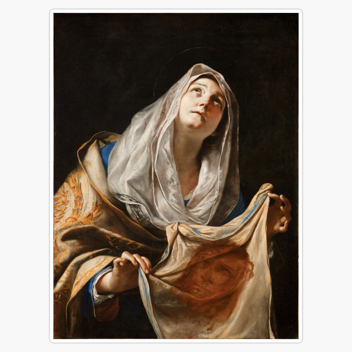 DOPASTICKER St. Veronica With The Holy Kerchief, By Mattia Preti ...