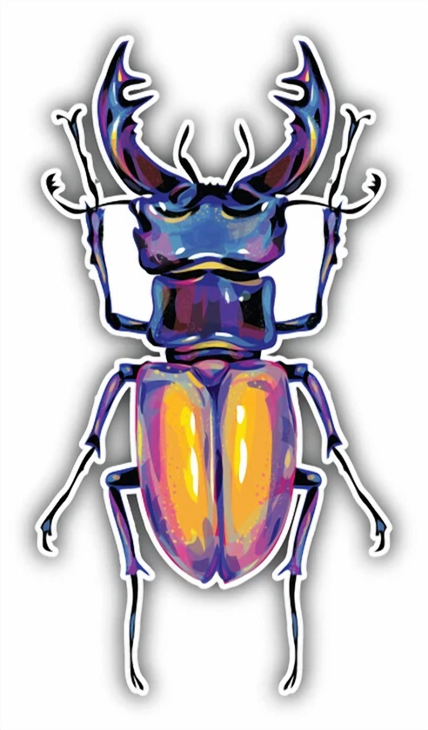DOPASTICKER Stag Beetle Sticker Decal Phone Decal Water Bottle Stickers ...