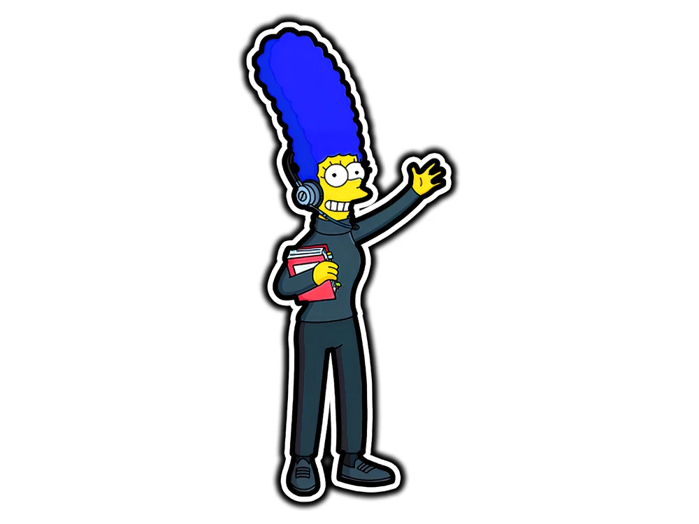 DOPASTICKER Stage Manager Marge Sticker Decal Phone Decal Water Bottle ...