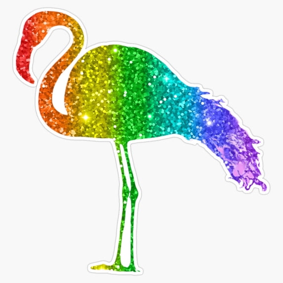DOPASTICKER Stand Tall Like A Flamingo, Shine Bright Like A Rainbow ...