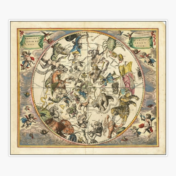 DOPASTICKER Star Constellation Map Sticker, Phone Sticker Car Sticker ...