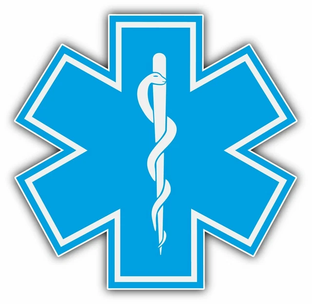 DOPASTICKER Star Of Life Ambulance Paramedic Car Window Sticker Decal ...