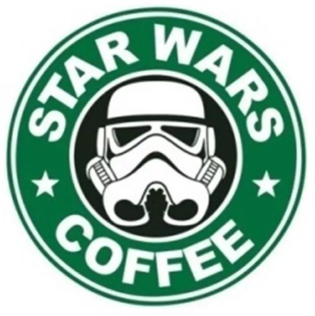 DOPASTICKER Star Wars Coffee Sticker Laptop Sticker Window Sticker ...