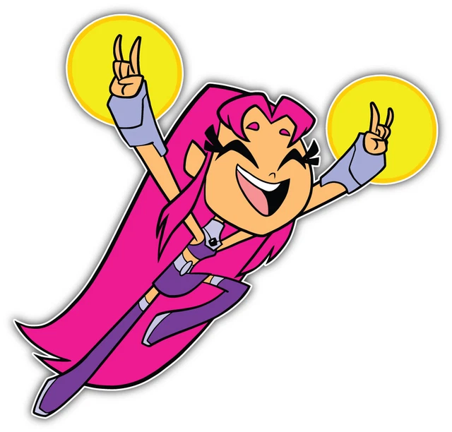 DOPASTICKER Starfire Teen Titans Cartoon Sticker Decal Phone Decal ...