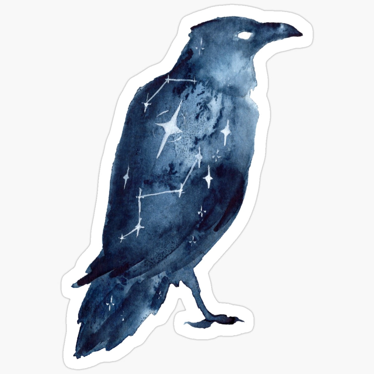 DOPASTICKER Starry Crow Sticker. Gift You - Decorate Laptops, Water ...