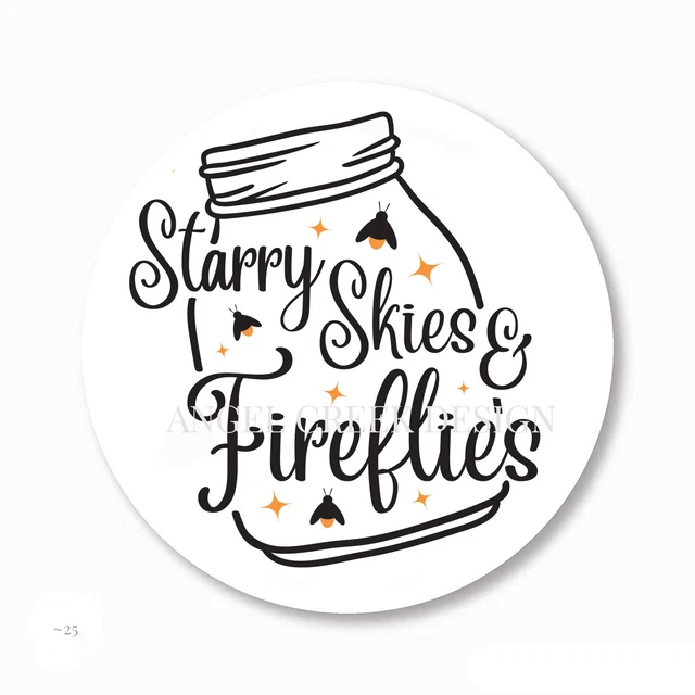 DOPASTICKER Starry Skies And Fireflies Scrapbook Stickers Firefly Mason ...