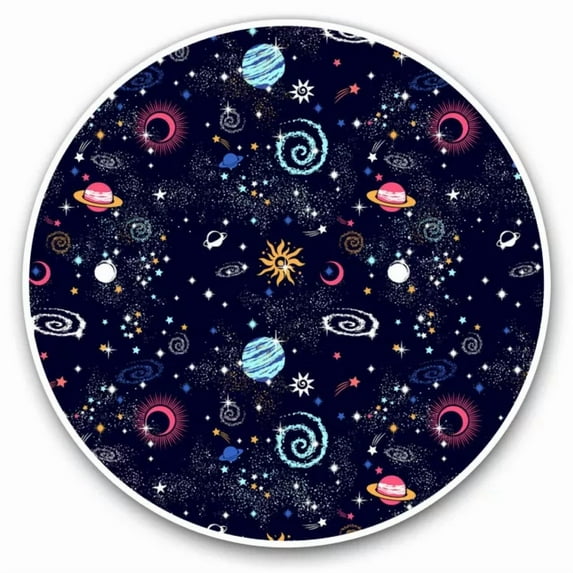 DOPASTICKER Stars Planets Solar System Space Cool Gift Decorative ...
