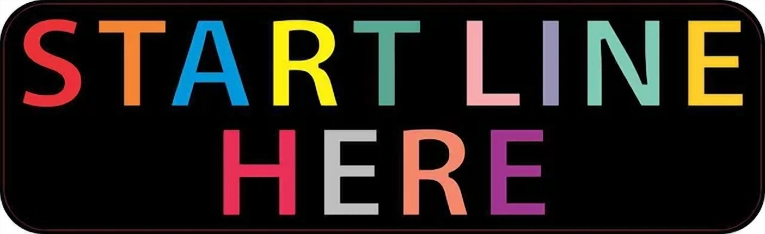 DOPASTICKER Start Line Here Sticker Business Sticker Phone Sticker ...